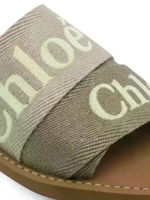 Chloé Woody Square-toe Flat Sandals