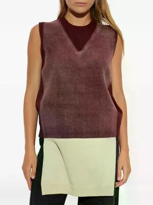 MAISON MARGIELA Layered-effect Knitted Vest