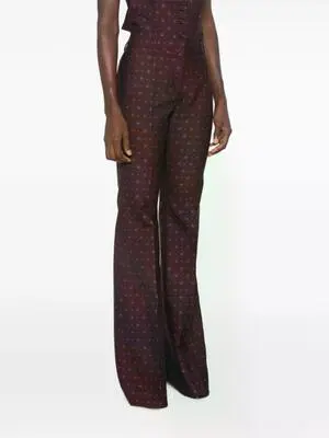 Etro Jacquard-woven Floral Print Trousers
