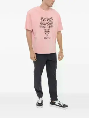 Neil Barrett Aries The Warrior Logo-print T-shirt - Pink