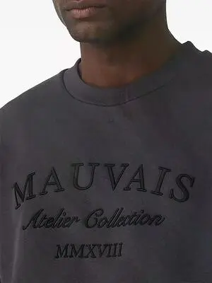 MAUVAIS Logo Embroidered Crewneck Sweatshirt