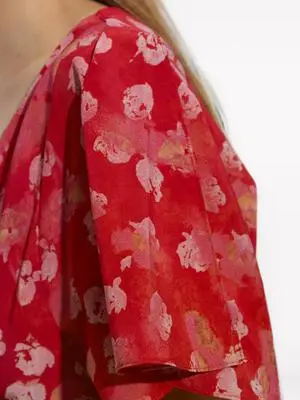 Isabel Marant Étoile Faljane" Floral Print Blouse - Red