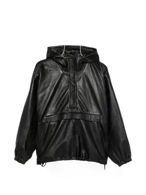RÓHE Hooded Leather Jacket