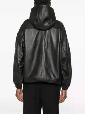 RÓHE Hooded Leather Jacket