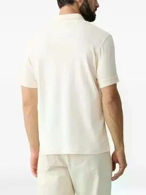 Barbour Crakehall Zip-fastening Cotton Polo Shirt - Neutrals