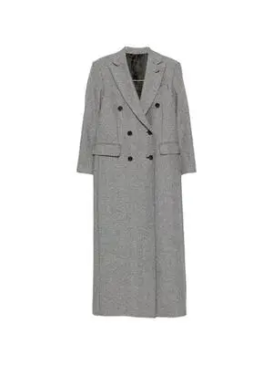 ERALDO Herringbone Double-breasted Coat