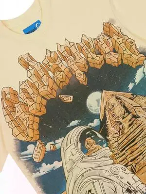 GODSPEED Sphinx Guardian Graphic-print T-shirt - Neutrals