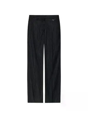 Isabel Marant Étoile Noanda Pinstriped Trousers - Black