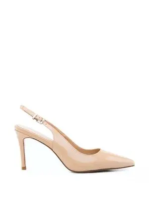 SERGIO MORETTI FIRENZE Patent Slingback Pumps - Neutrals