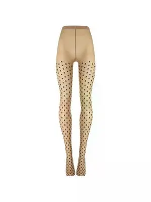 Wolford Floral-dot 20 Tights - Neutrals