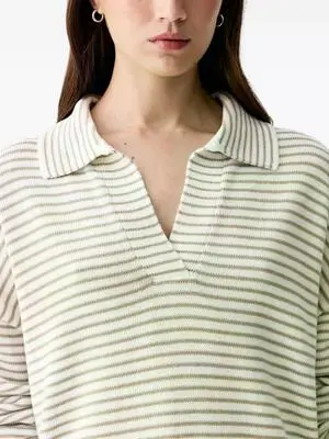 Barbour Aylesby Cotton Sweater Striped Polo Knit