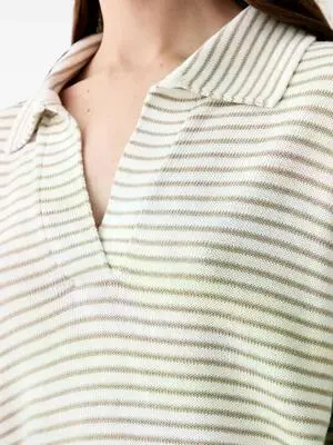 Barbour Aylesby Cotton Sweater Striped Polo Knit