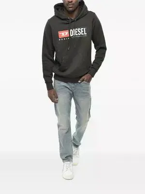 DIESEL® Logo-print Hoodie - Black