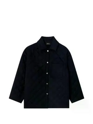 A.p.c. Georges Quilted Jacket - Blue
