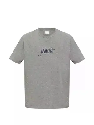 MARANT Honore Logo-embroidered T-shirt - Grey