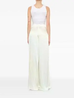 LANVIN Button-detail Pleated Wide-leg Trousers