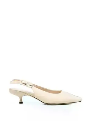 SERGIO MORETTI FIRENZE Pointed-toe Slingback Pumps - Neutrals