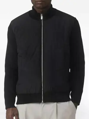MAUVAIS Quilted Panelled Jacket - Black