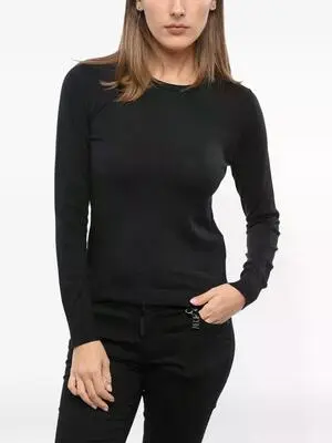 DIESEL® Crew Neck Logo Detail Sweatshirt - Black
