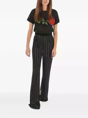 Philipp Plein Crystal-embellished Palazzo Pants