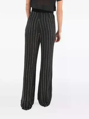 Philipp Plein Crystal-embellished Palazzo Pants