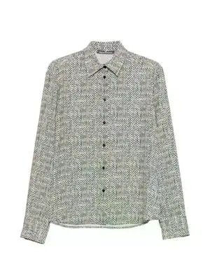 Ermanno Scervino Geometric Print Shirt - White