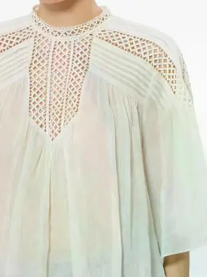 MARANT ETOILE Crochet-knit Pintuck Top