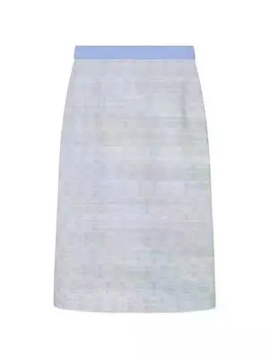 Tory Burch Monogram-knit Pencil Skirt