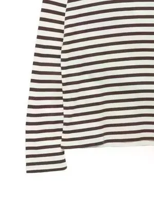 Closed Horizontal Stripe Long-sleeve T-shirt