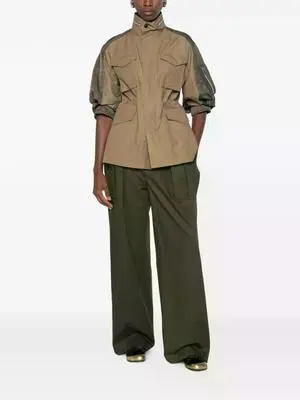 Sacai Panelled Drawstring-waist Jacket