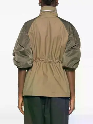 Sacai Panelled Drawstring-waist Jacket