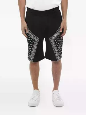 Neil Barrett Paisley Print Shorts - Black
