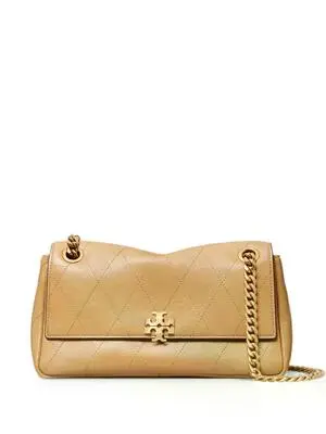 Tory Burch Charlie Quilted Shoulder Bag - Neutrals