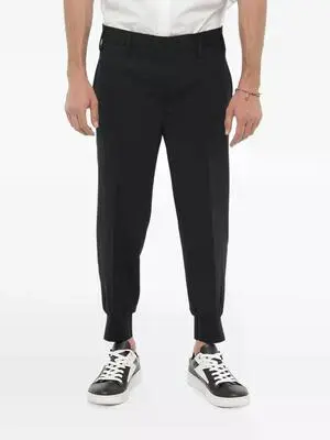 Neil Barrett Pressed-crease Trousers - Black