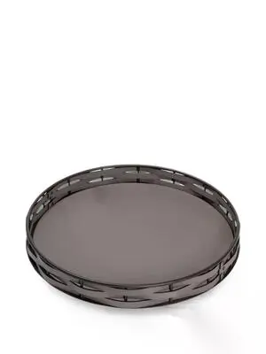 RUDI Woven-design Round Tray