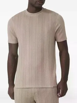 MAUVAIS Cable-knit Textured T-shirt