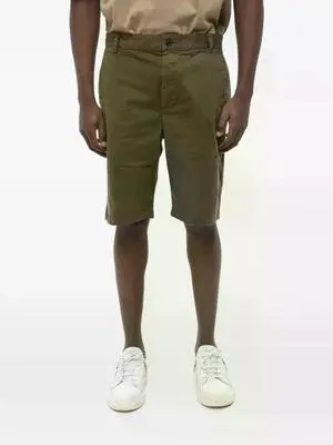 DIESEL® Logo Plaque Cotton Chino Shorts