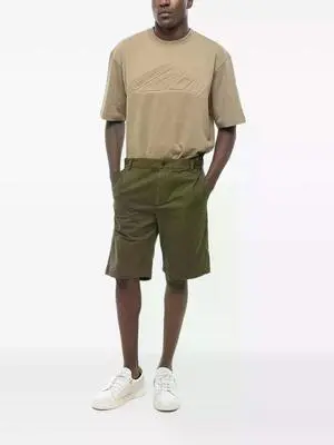 DIESEL® Logo Plaque Cotton Chino Shorts
