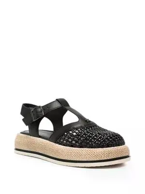 SERGIO MORETTI FIRENZE Woven Buckle-fastening Sandals