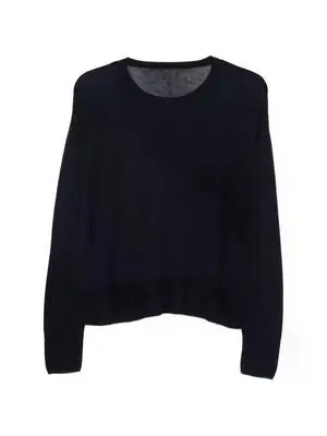Closed Fine-knit Drop-shoulder Sweater - Blue