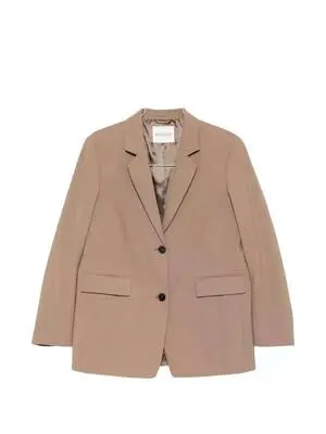 Closed Single-breasted Notched-lapels Blazer