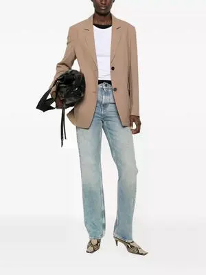 Closed Single-breasted Notched-lapels Blazer