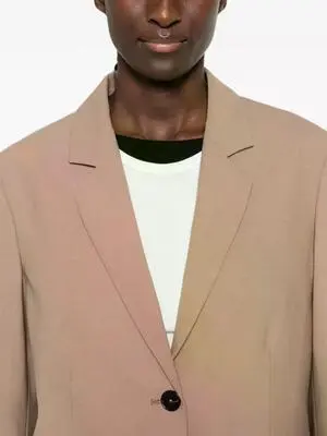 Closed Single-breasted Notched-lapel Blazer