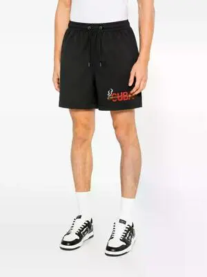 MELT Graphic-print Drawstring Swim Shorts
