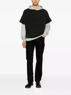 FRAME Modern Straight Mid-rise Jeans - Black