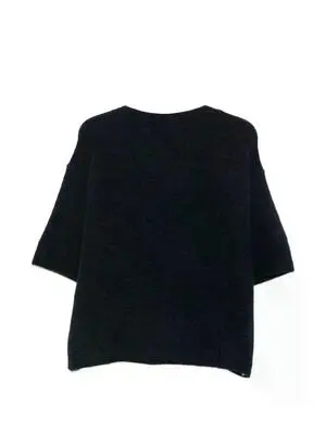 Closed Short-sleeve Crew-neck Sweater - Blue