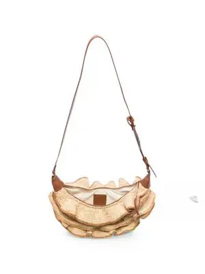 Zimmermann Ruffled Woven Shoulder Bag