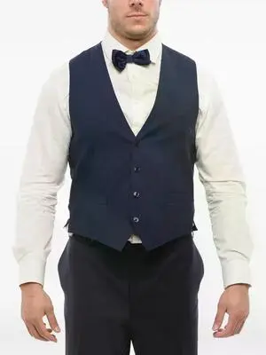 Corneliani Four-button Waistcoat - Blue