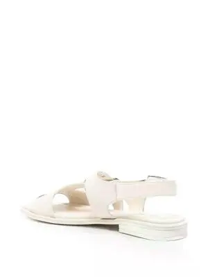 SERGIO MORETTI FIRENZE Buckle-fastening Touch-strap Sandals - Neutrals