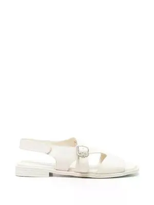 SERGIO MORETTI FIRENZE White Buckle Fastening Sandals